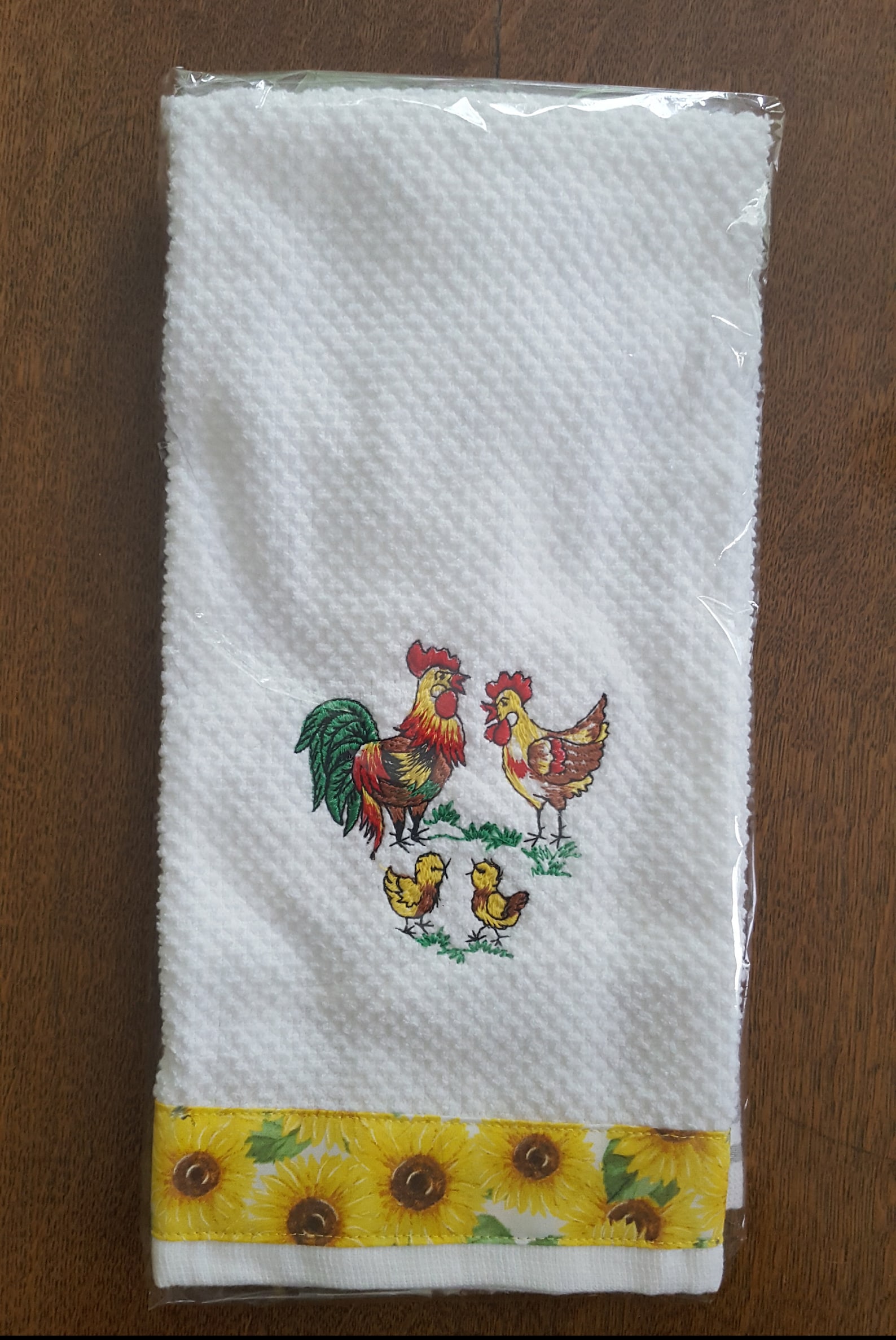 Country Themed Chicken Towel Sunflower Towel Rooster Towel - Etsy