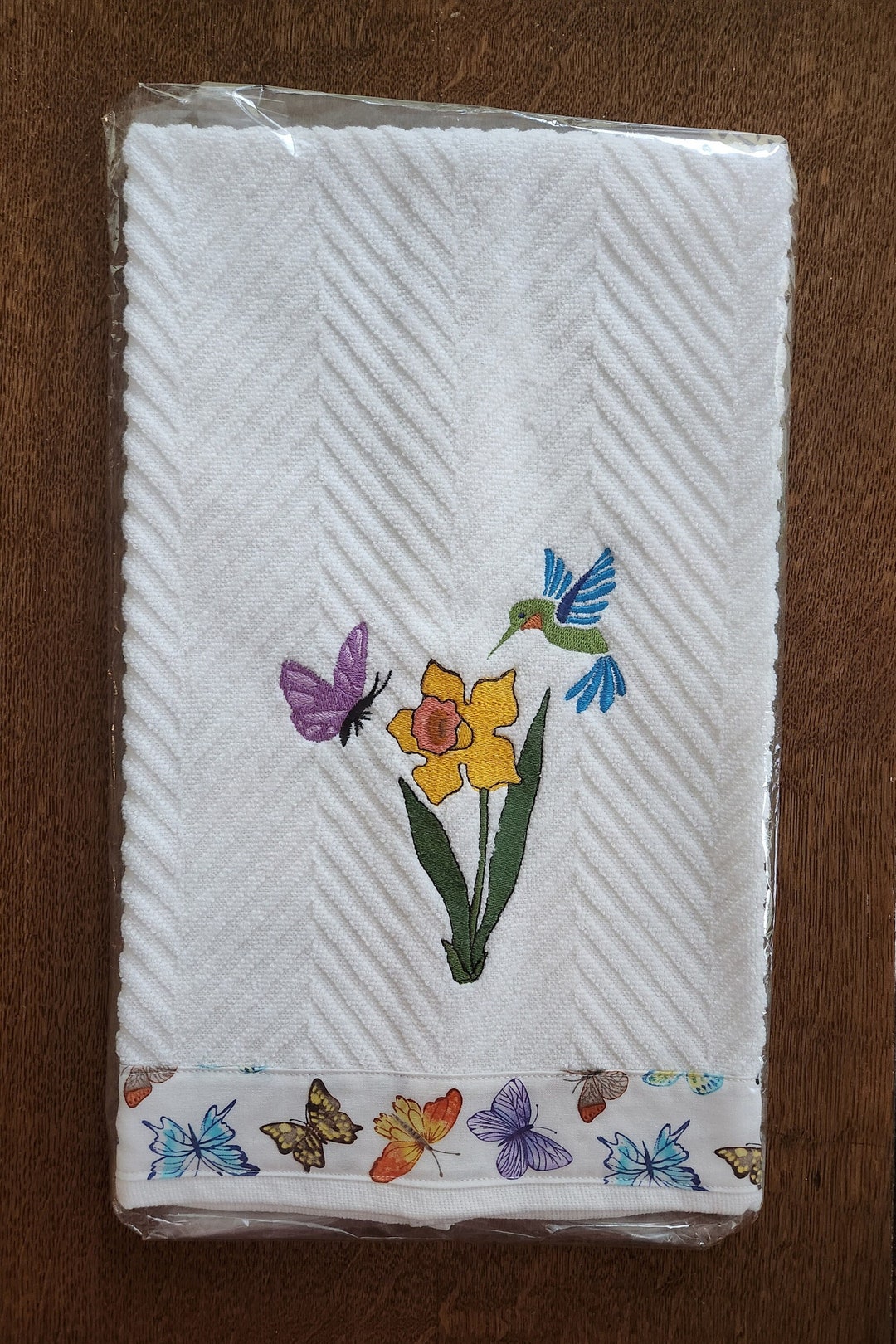 Spring Flowers Hand Towel, Spring Kitchen Towel, Spring Bathroom Towel ...