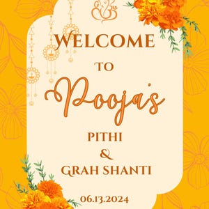 Haldi Welcome Sign | Pithi | Grah Shanti | Haldi | Wedding Decor - Etsy