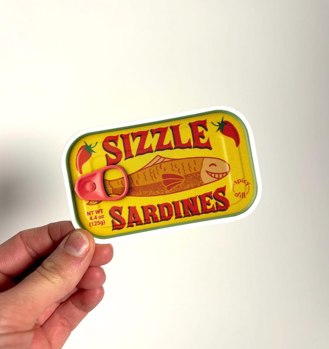 Sardine Tin Sticker - Etsy