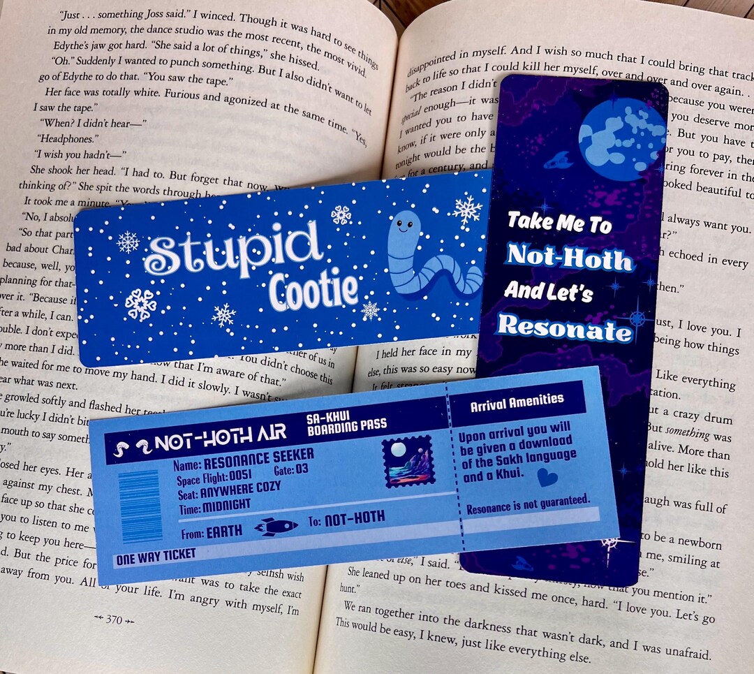 Ice Planet Alien Romance Themed Bookmarks - Etsy
