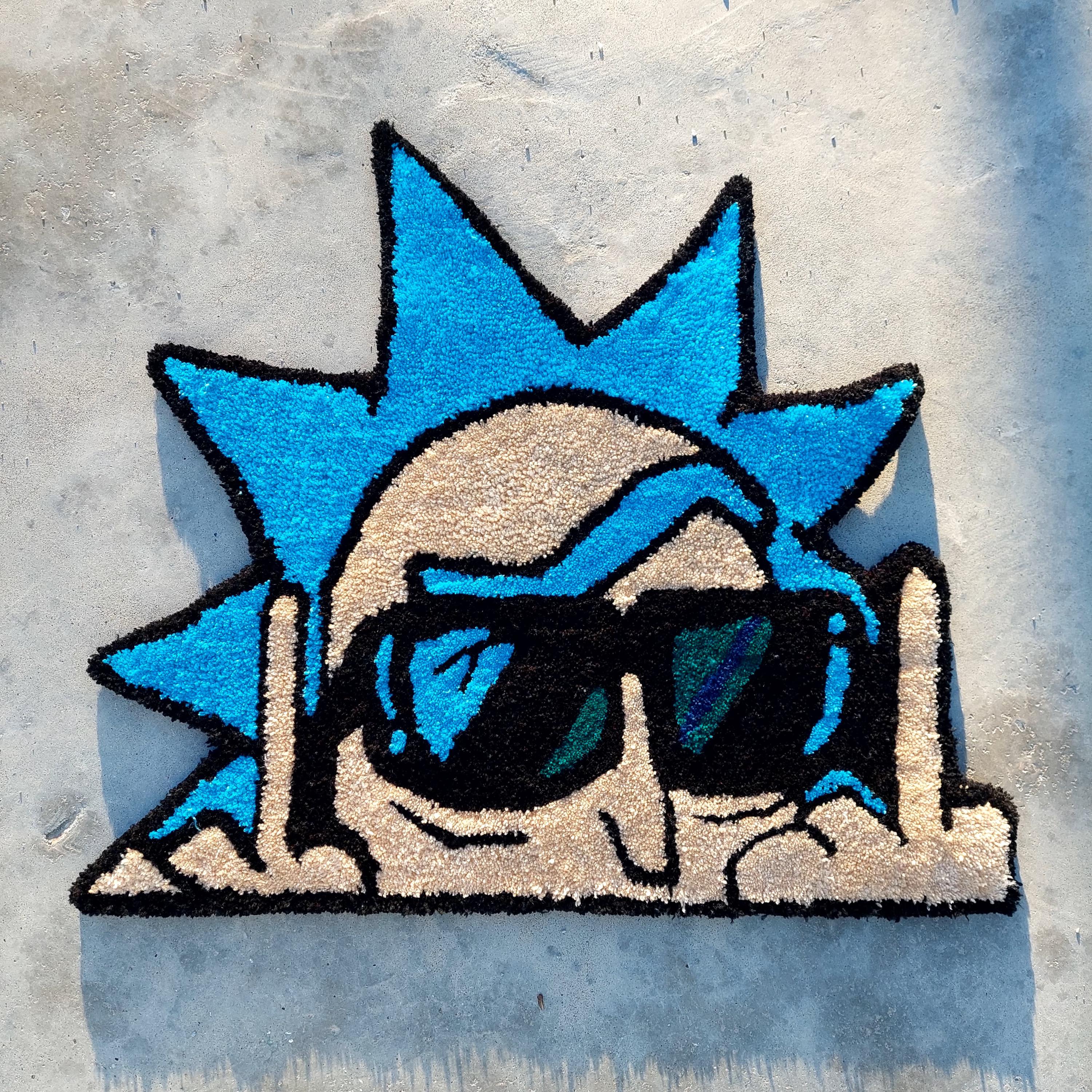 Rick and Morty Rug,tufted Rug,custom Rug,area Rug,movie Decor,funny Rug ...