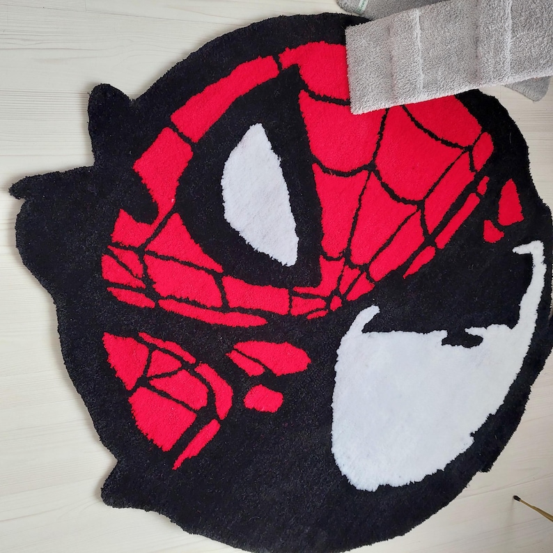Spiderman Rug,tufted Rug,marvel Rug,superhero Rug, Cool Rugs,nursery ...