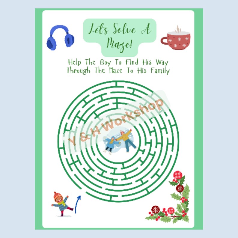 Fun-filled Winter Activity Pack for Kids, Printable PDF Bundle ...