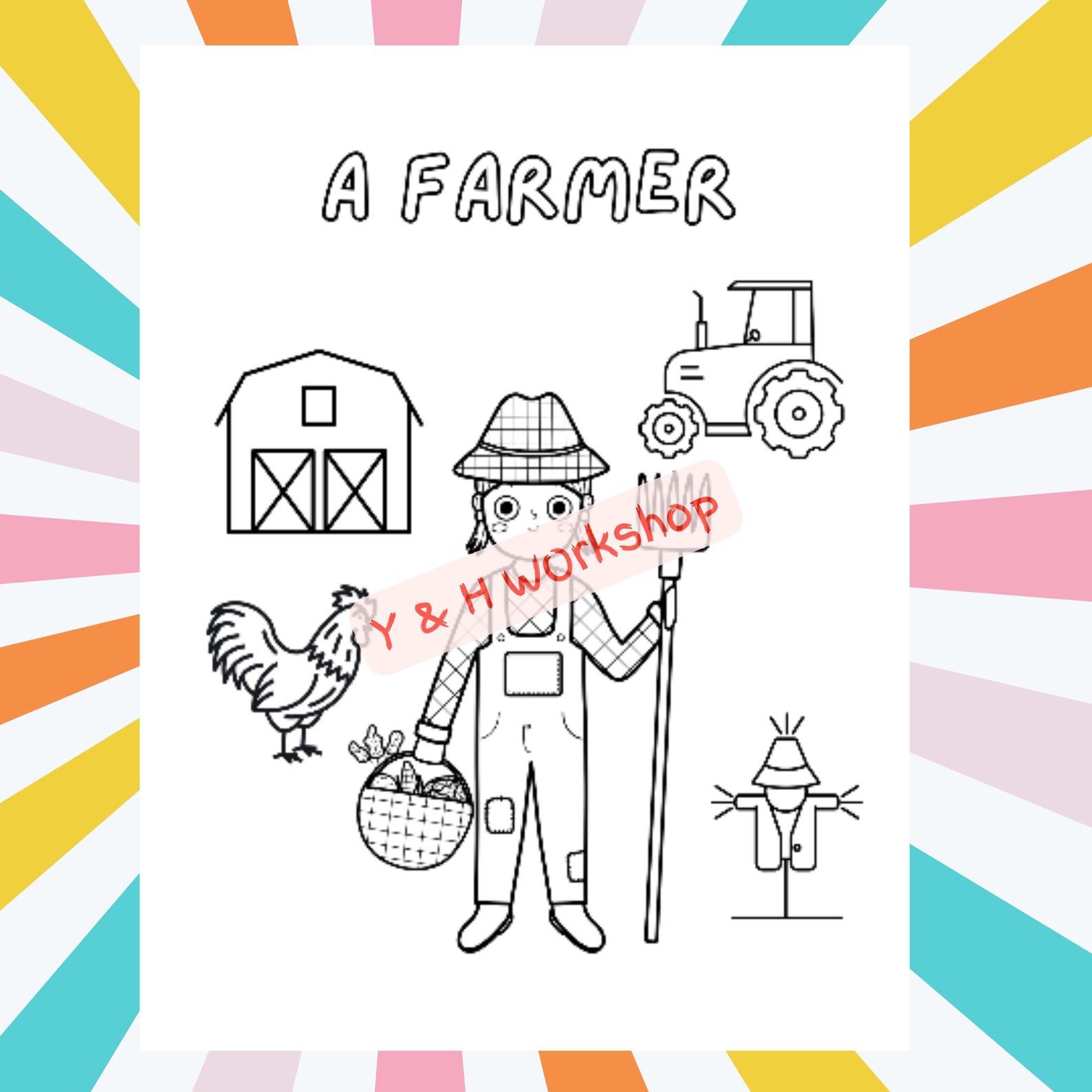 Professions Coloring Pages for Kids: Career Exploration (PDF Digital ...