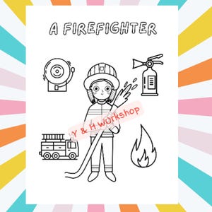 Professions Coloring Pages for Kids: Career Exploration (PDF Digital ...
