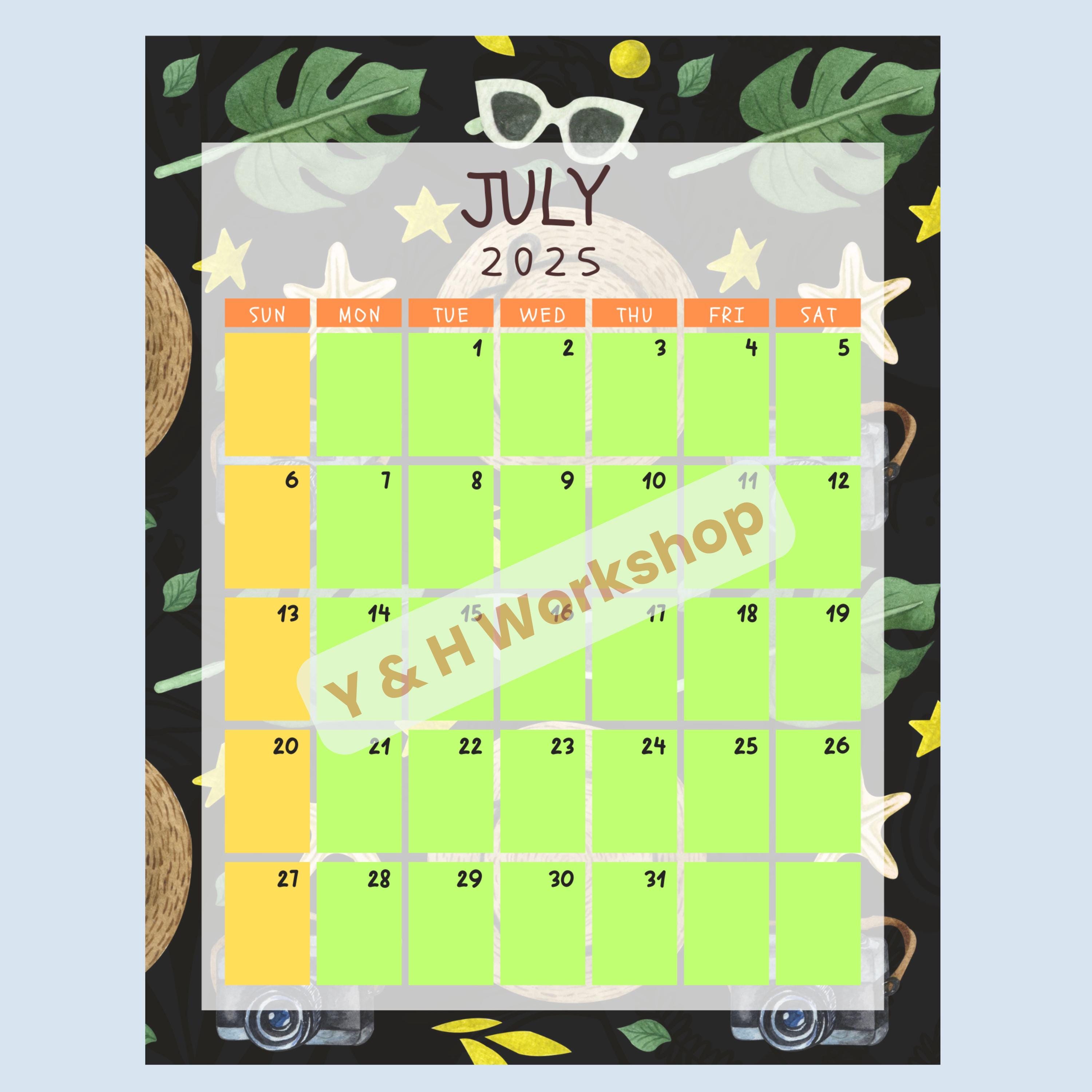 2025 Calendar for Kids: A Playful and Practical Monthly Planner - Ready ...