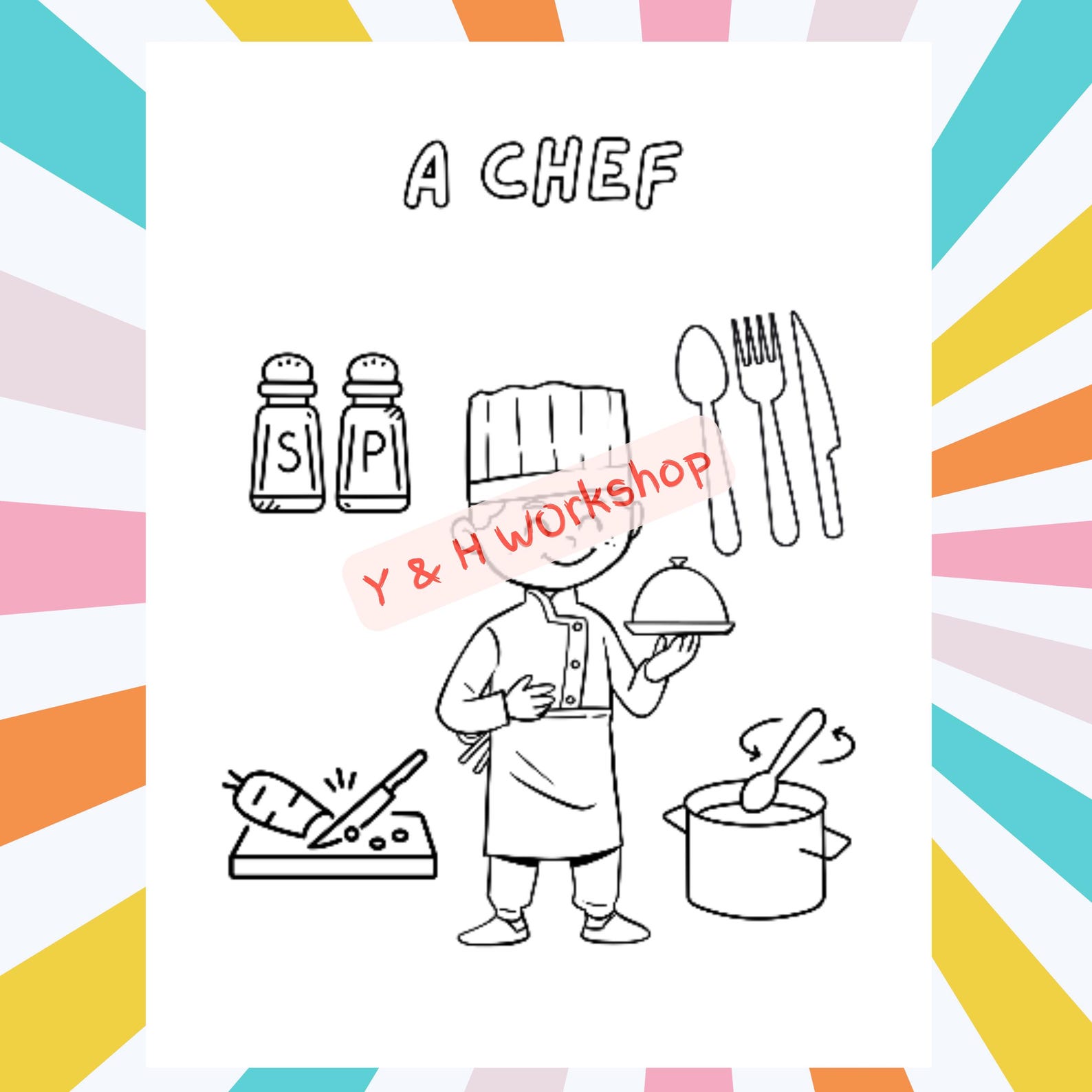 Professions Coloring Pages for Kids: Career Exploration (PDF Digital ...