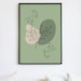 Green Boho Wall Art - Minimalist Botanical Prints, Modern Bohemian ...