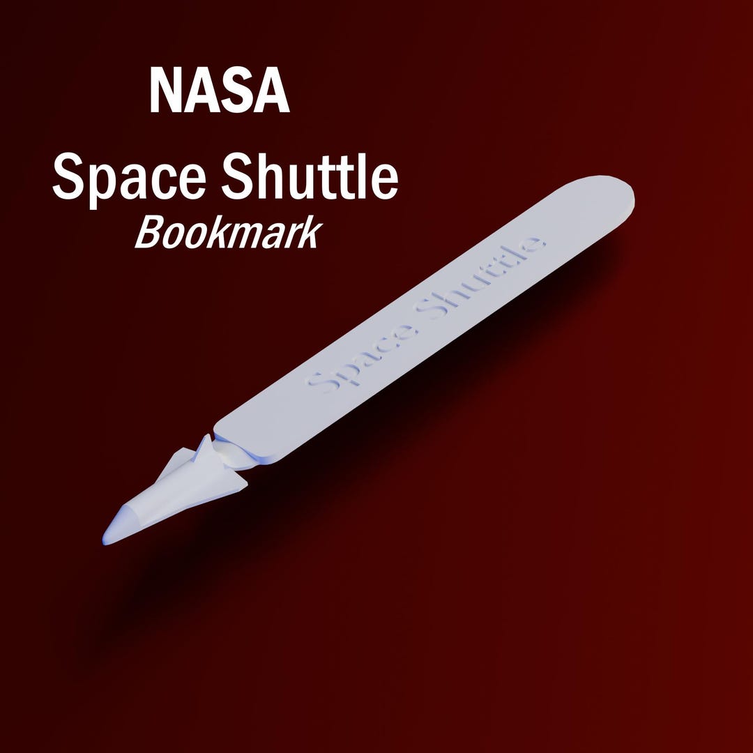 Space Shuttle Book Mark 3D Printed - Etsy