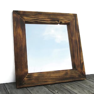 Rustic Wood Mirror Man Cave Industrial Mirrors Country - Etsy