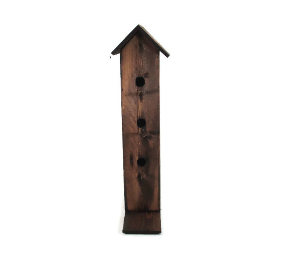 Rustic Decor - Tall Bird House - Decorative Use Birdhouses - Home and ...