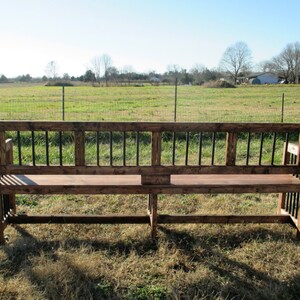 Extra Long Reclamed Wood Bench - Rustic Furniture for Indoor or ...