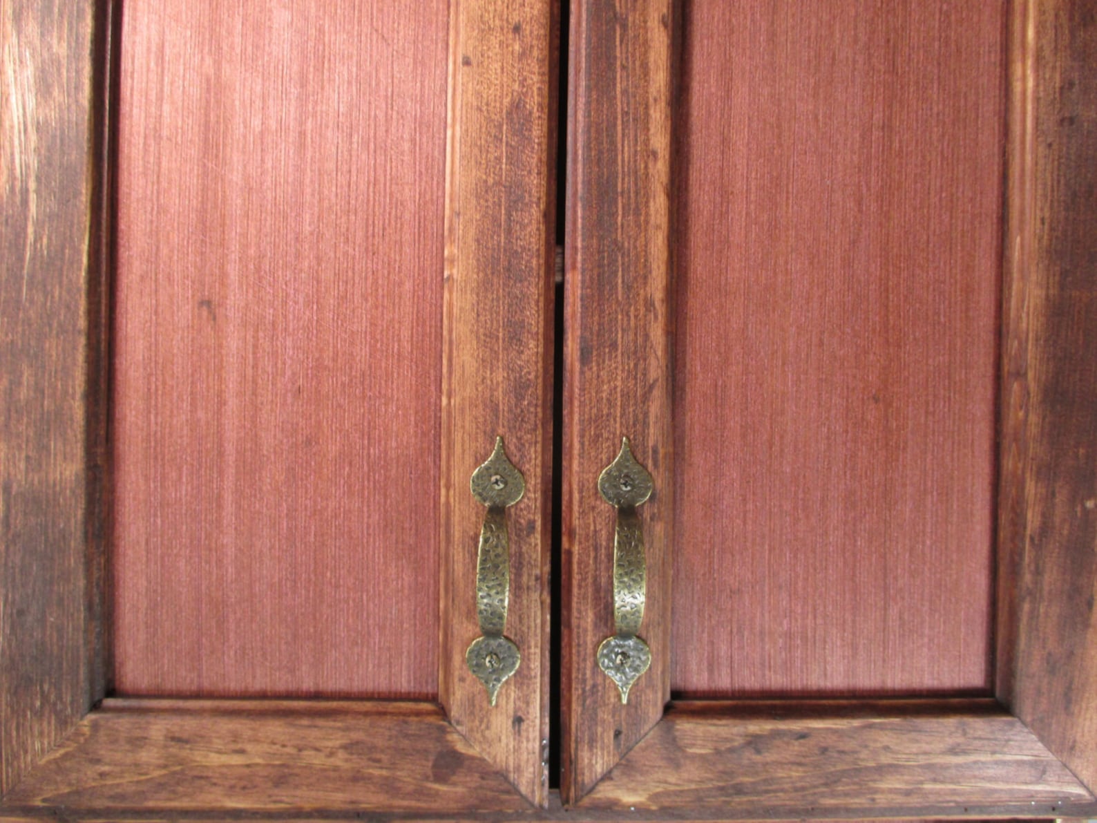Rustic Furniture - Wood Cabinet - Red Oak - Office or Kitchen Decor - Etsy