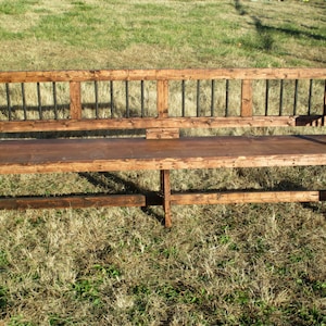 Extra Long Reclamed Wood Bench - Rustic Furniture for Indoor or ...