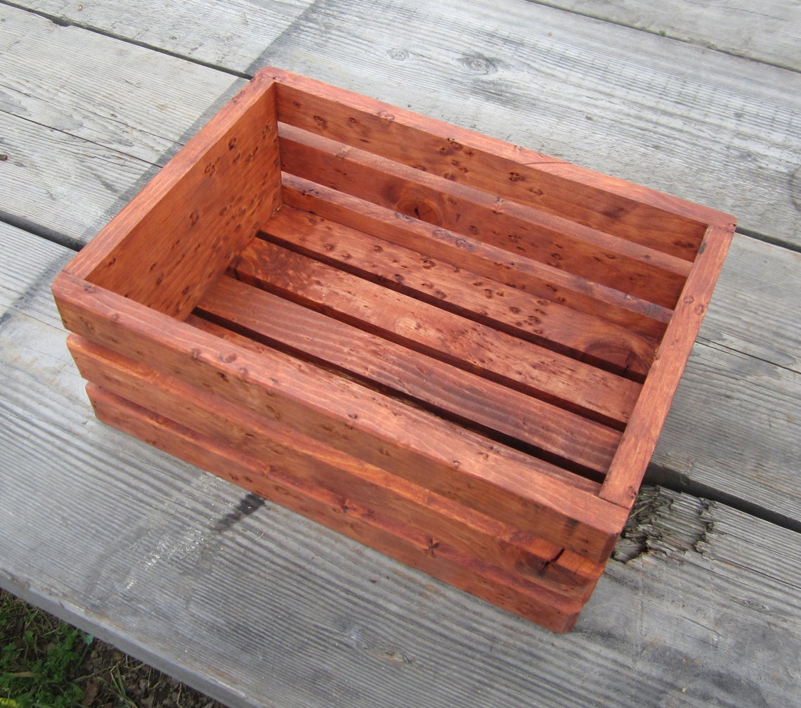 Wood Crate Storage - Stackable Crates - Organize - Etsy