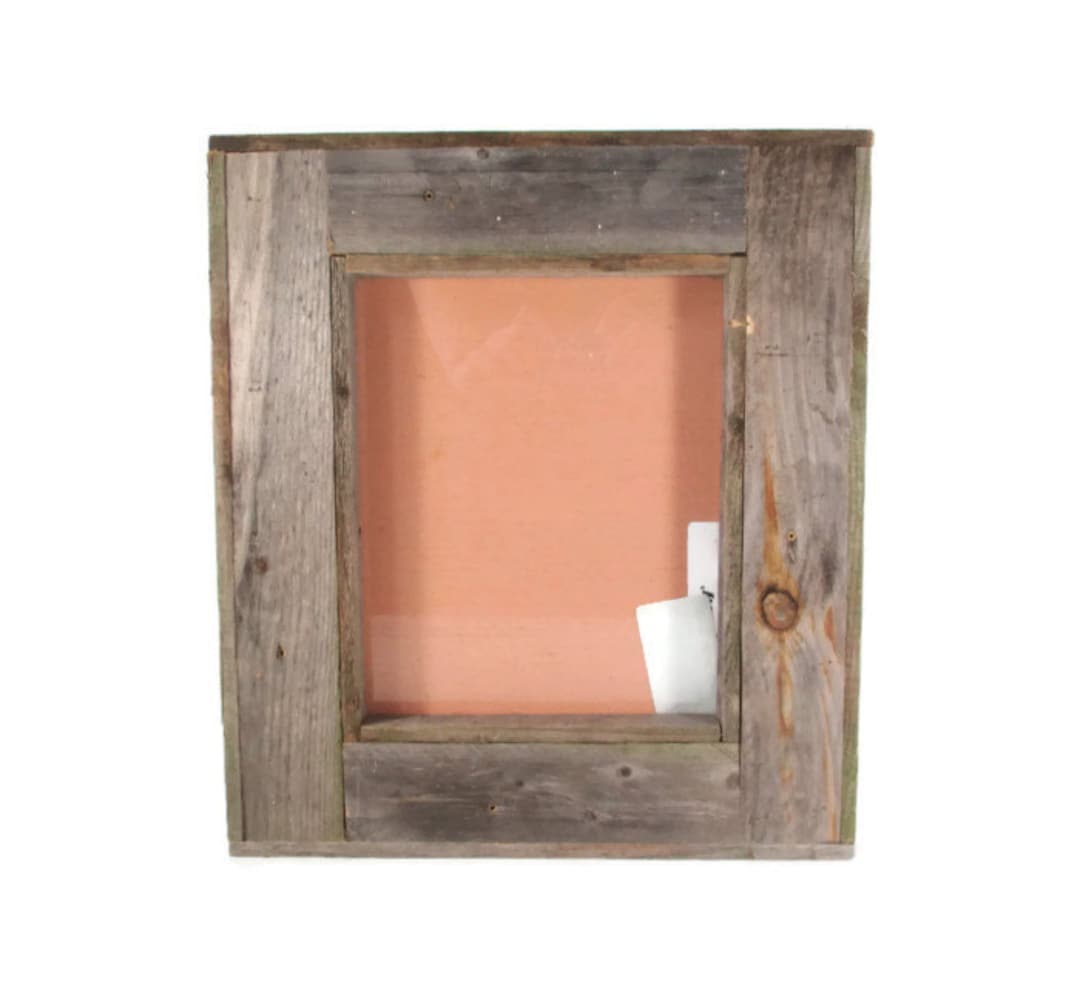Reclaimed Wood Picture Frame - 8 X 10 for Photos or Art Prints - Rustic ...