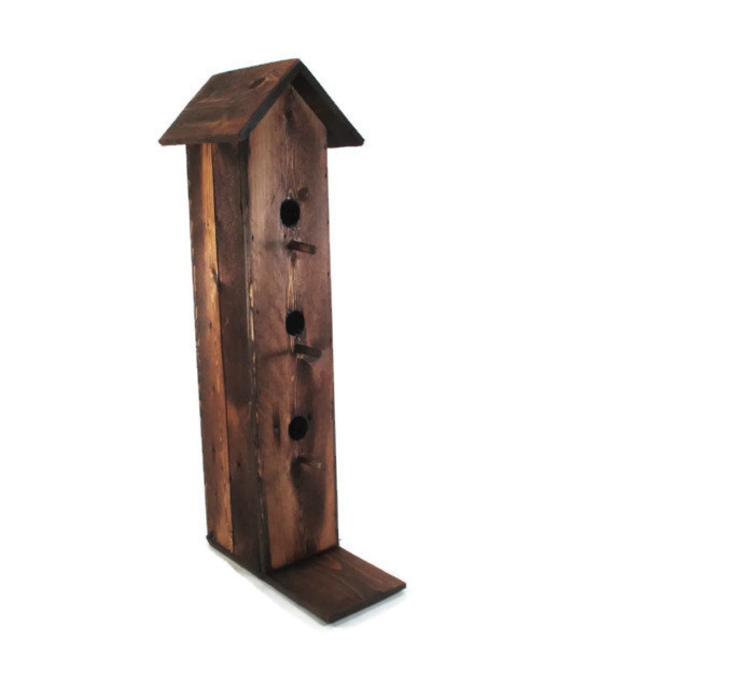 Rustic Decor - Tall Bird House - Decorative Use Birdhouses - Home and ...
