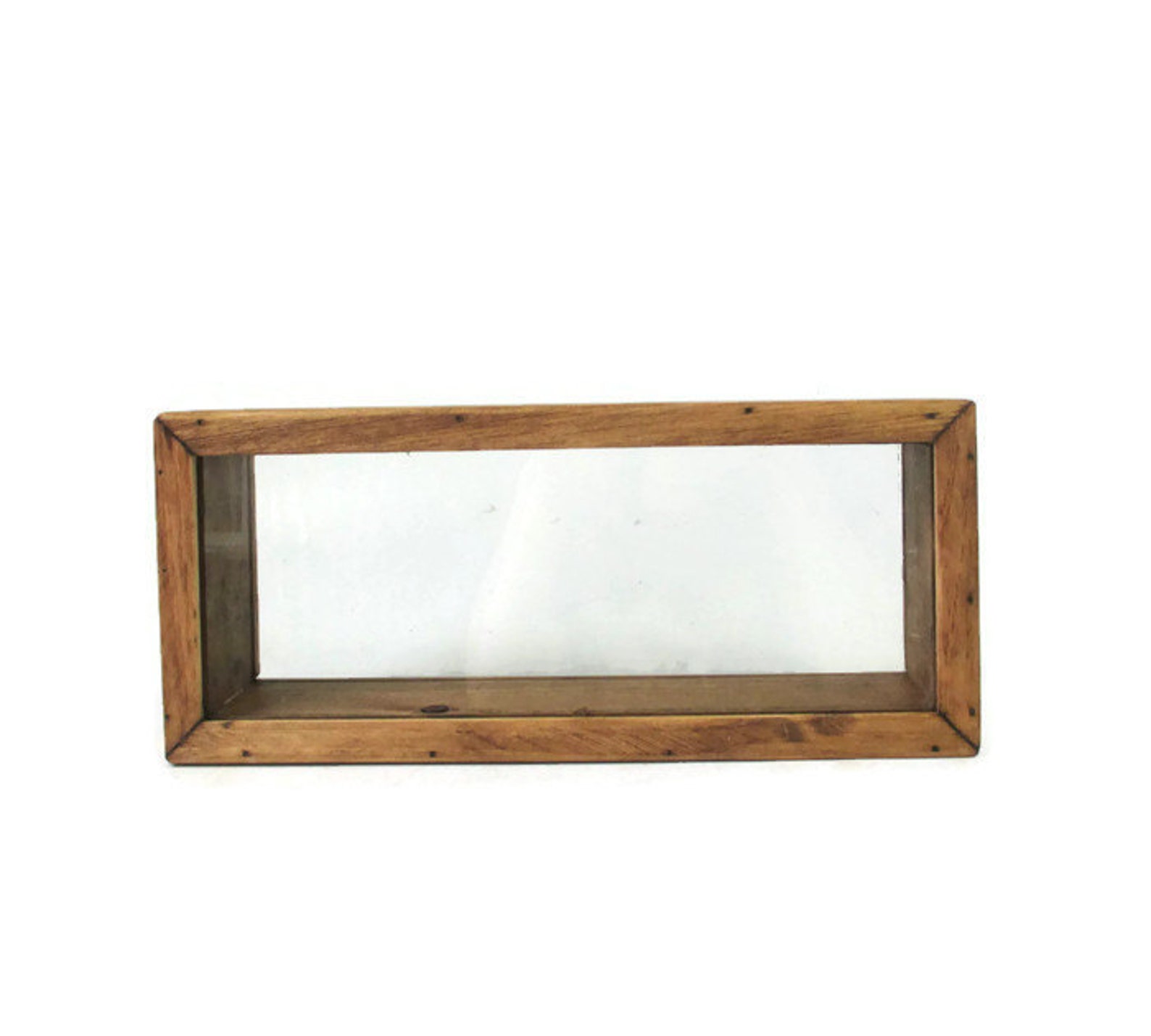 Standing Shadow Box - Rustic Display Case - Keepsake Box - Home Decor ...