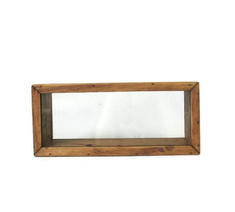 Standing Shadow Box - Rustic Display Case - Keepsake Box - Home Decor ...