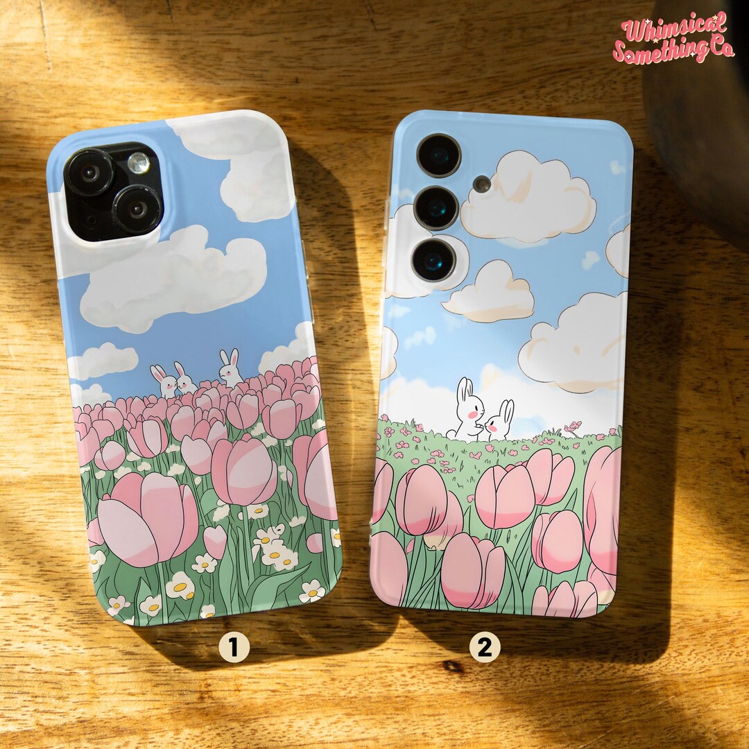 Kawaii Rabbits Case for Samsung S21 S23 S20 FE Samsung Galaxy S25 A05s ...