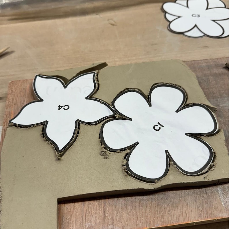 POTTERY TEMPLATE: Flower Candle Holders - Etsy