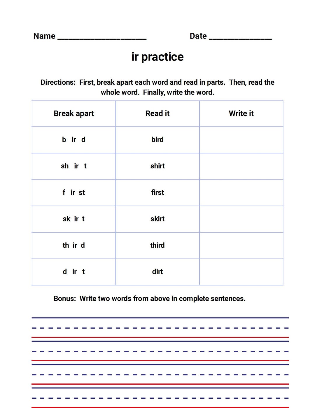 Phonics, Vowel Teams, R-controlled Vowels, Ai, Ay, Ow, Oa, Oe, Ie, Igh ...