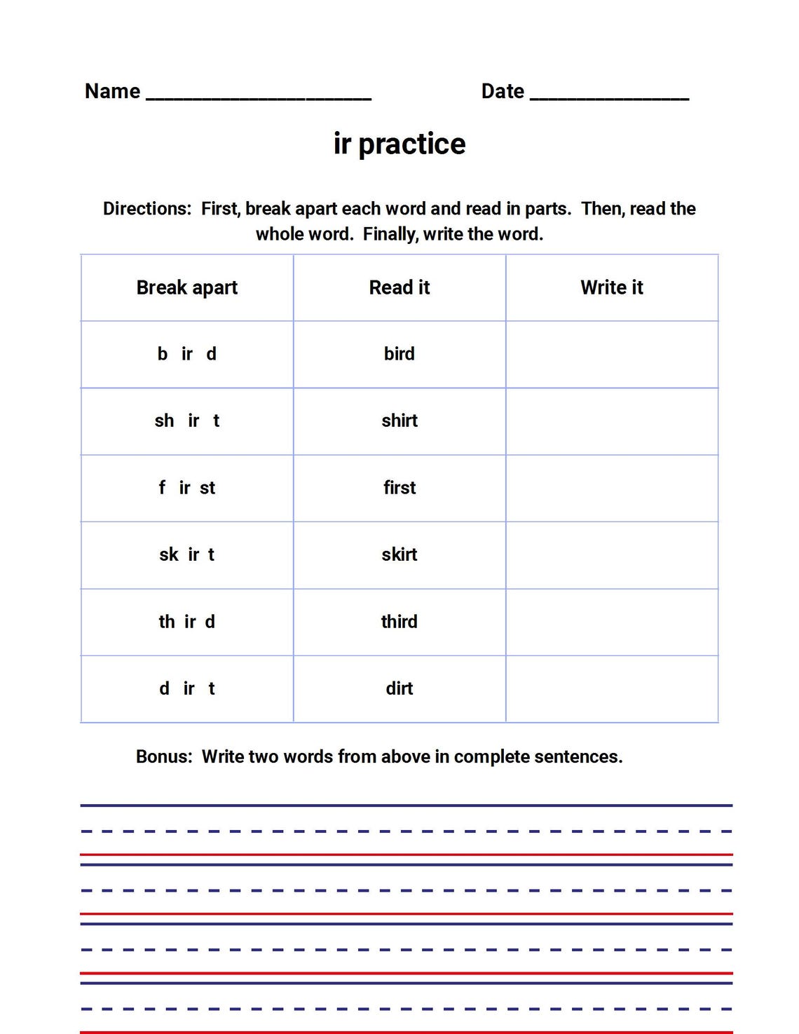 Phonics, Vowel Teams, R-controlled Vowels, Ai, Ay, Ow, Oa, Oe, Ie, Igh ...