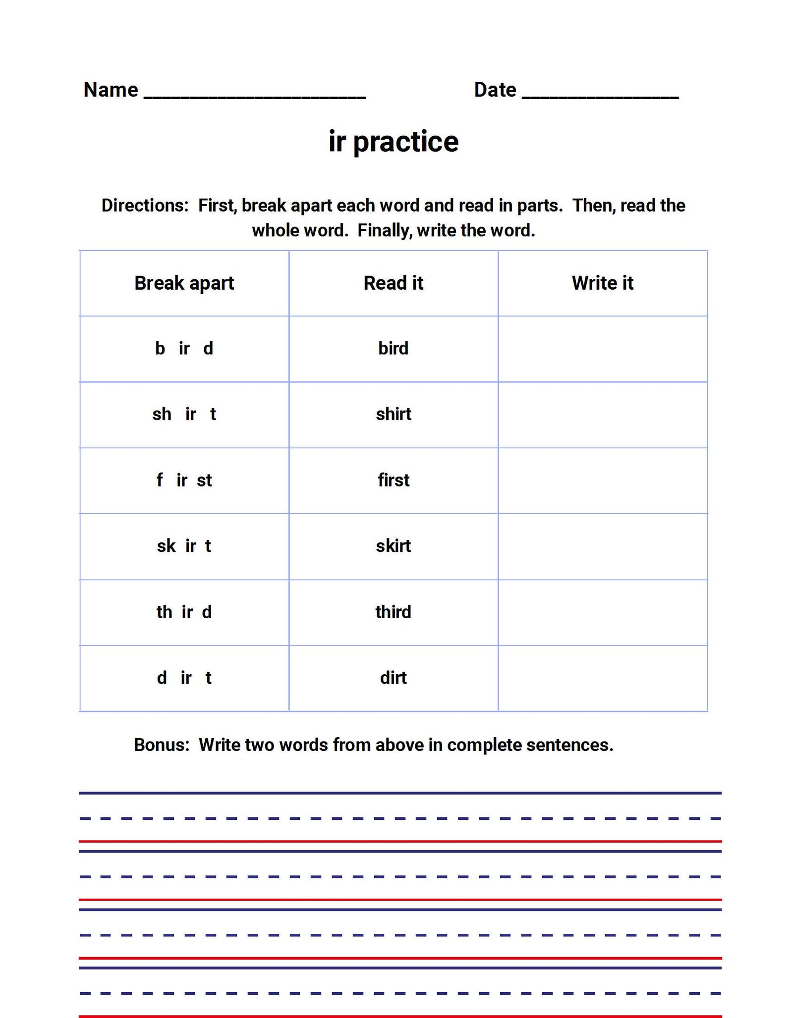 Phonics, Vowel Teams, R-controlled Vowels, Ai, Ay, Ow, Oa, Oe, Ie, Igh ...
