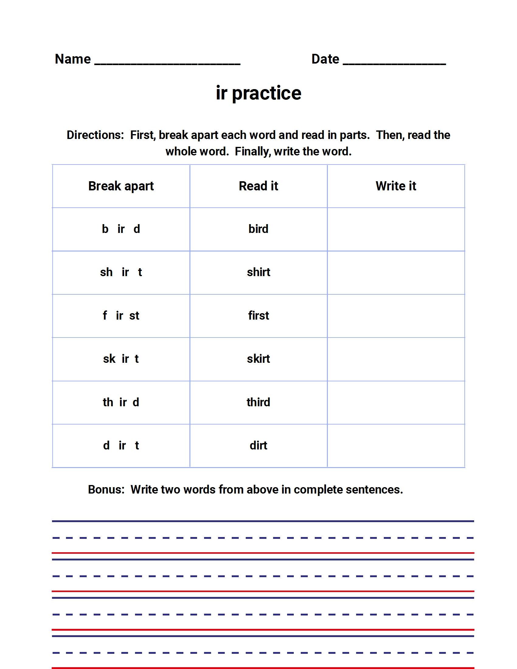 Phonics, Vowel Teams, R-controlled Vowels, Ai, Ay, Ow, Oa, Oe, Ie, Igh ...