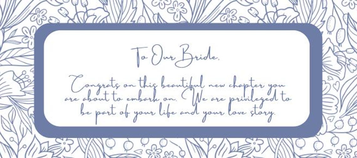 Letters to the Bride Scrapbook Template – Personalized Wedding Gift ...