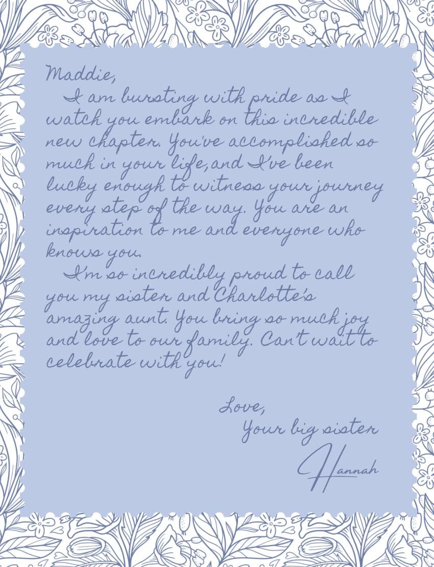 Letters to the Bride Book – Personalized Wedding Gift, Bridal Shower ...