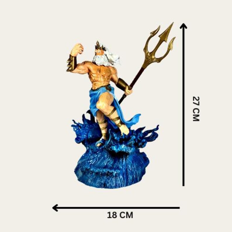 Figure of Poseidon God of the Seas - Etsy