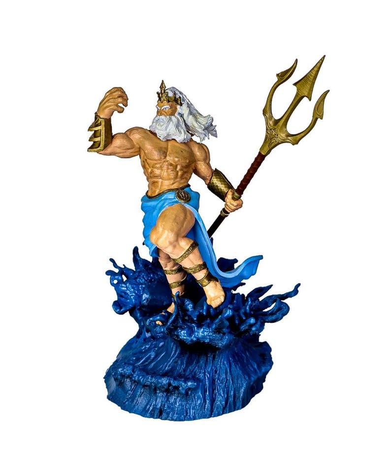 Figure of Poseidon God of the Seas - Etsy