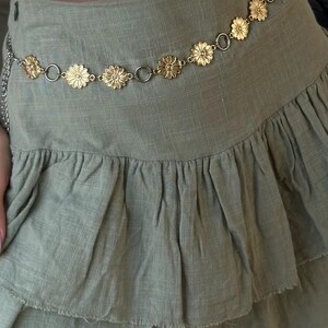 Gold Daisy Chain Belt: Bohemian Floral Waist Jewelry - Etsy