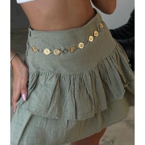 Gold Daisy Chain Belt: Bohemian Floral Waist Jewelry - Etsy