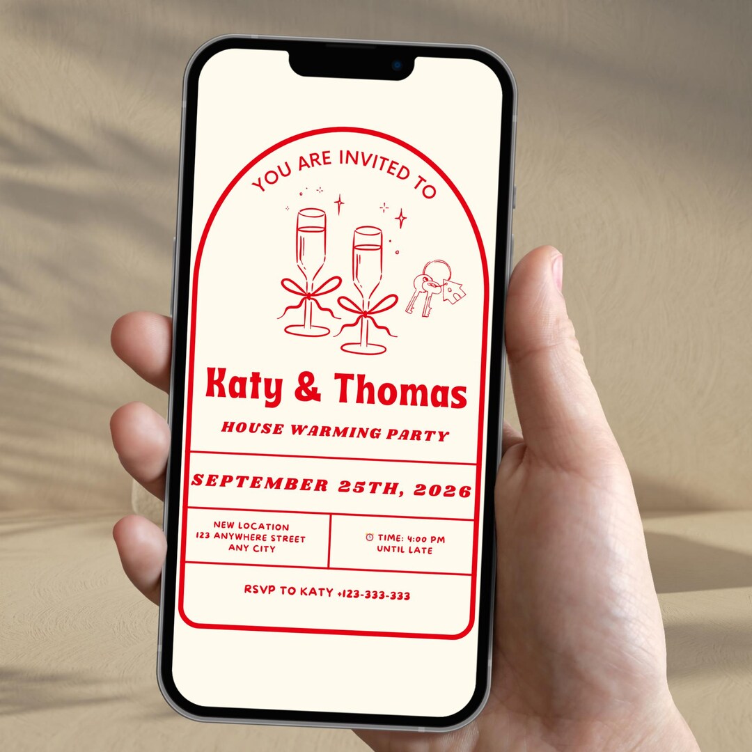 Simple House Warming Invitation House Warming Template House Warming ...