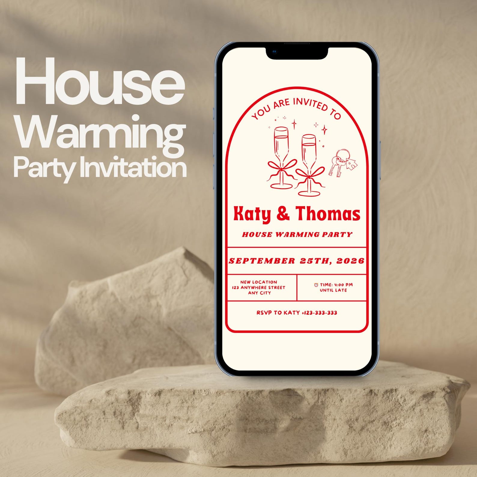 Bold House Warming Invitation House Warming Template House Warming ...
