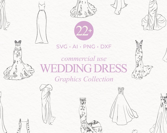 Hand Drawn Wedding Cakes Illustration Set Bundle, SVG PNG JPG, Icon Black & White, Clipart ...