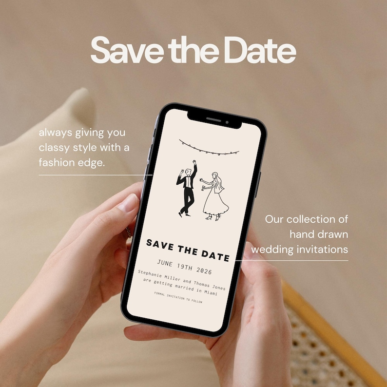 Funny Save the Date Evite Template Digital Wedding Invitation Editable ...