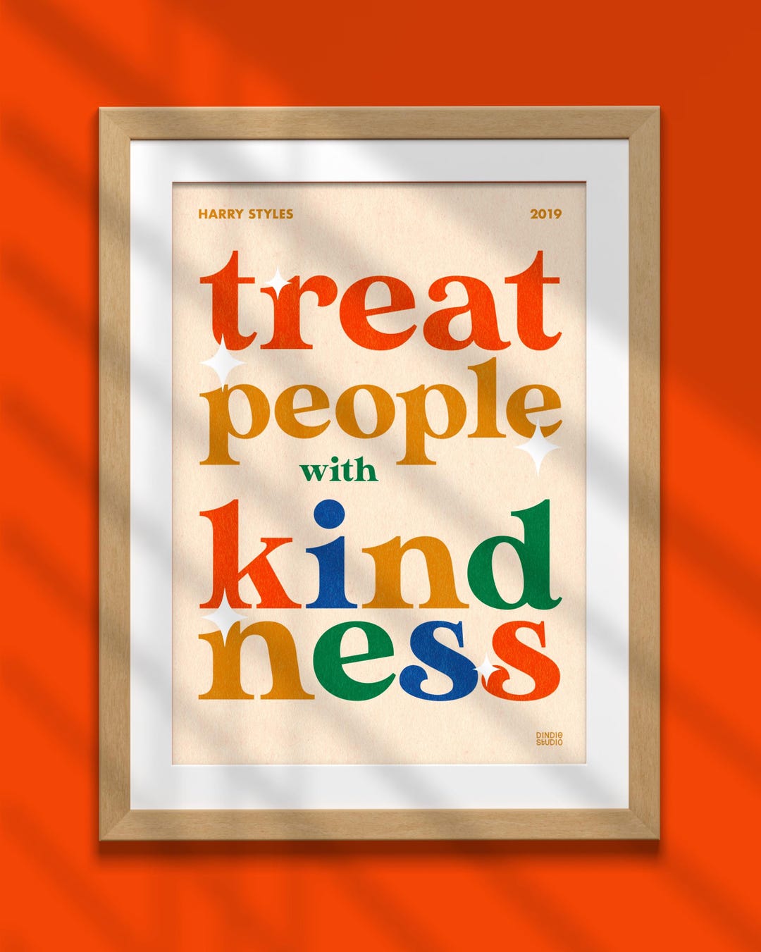 Treat People With Kindness | Harry Styles Art Print | Lyrics Art ...