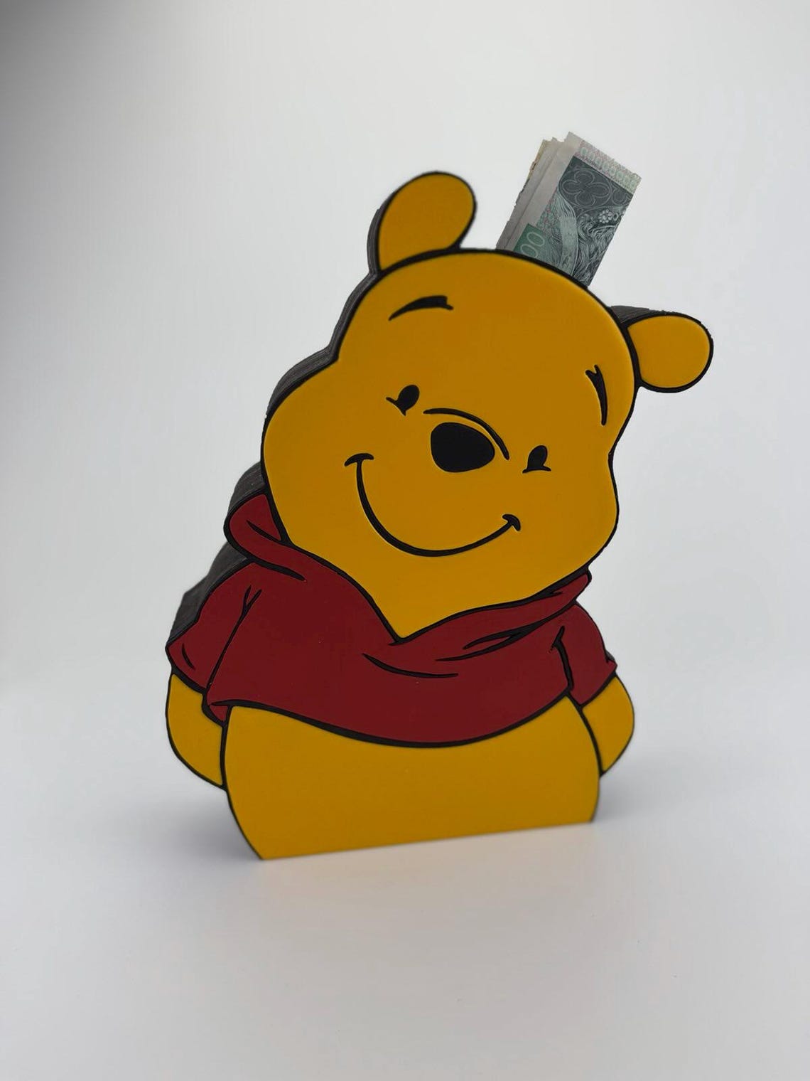 Winnie the Pooh Piggy Bank SVG – Laser-ready Money Box Template - Etsy