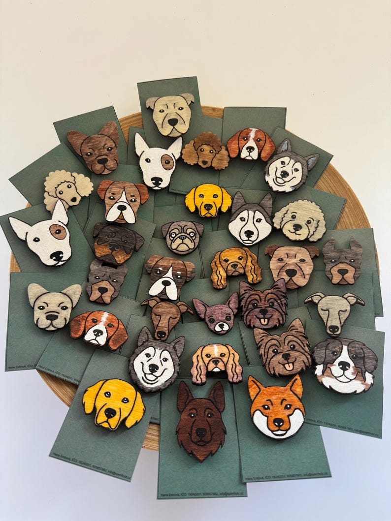 60 Dog Breeds SVG Bundle – Laser-ready Cut Files for Jewelry, Brooches ...