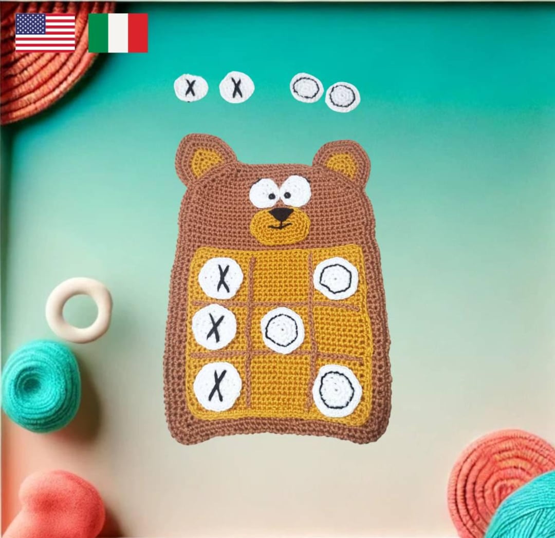 Amigurumi Tic-tac-toe Bear Crochet Pattern: Plushie Game (PDF Pattern ...