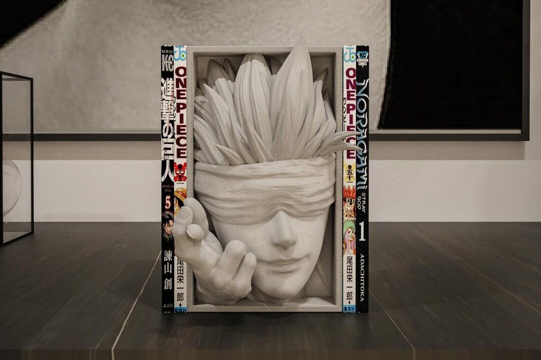 Jujutsu Kaisen Satoru Gojo Book Nook – 3D Printed Shelf Insert | Decor ...