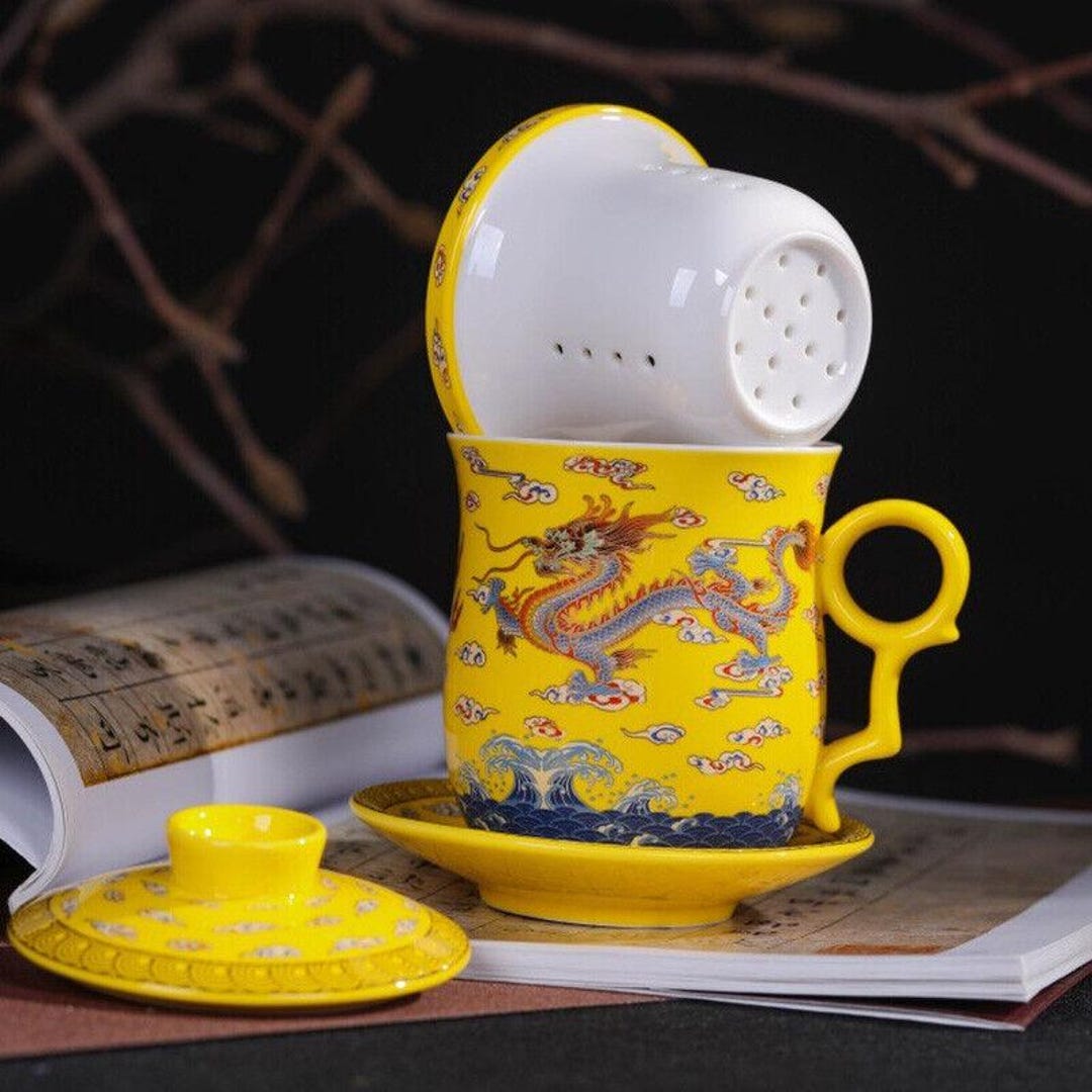 Porcelain Tea Infuser Tea Cup / Mug Sold by Urban Monk Tea Co. - Etsy