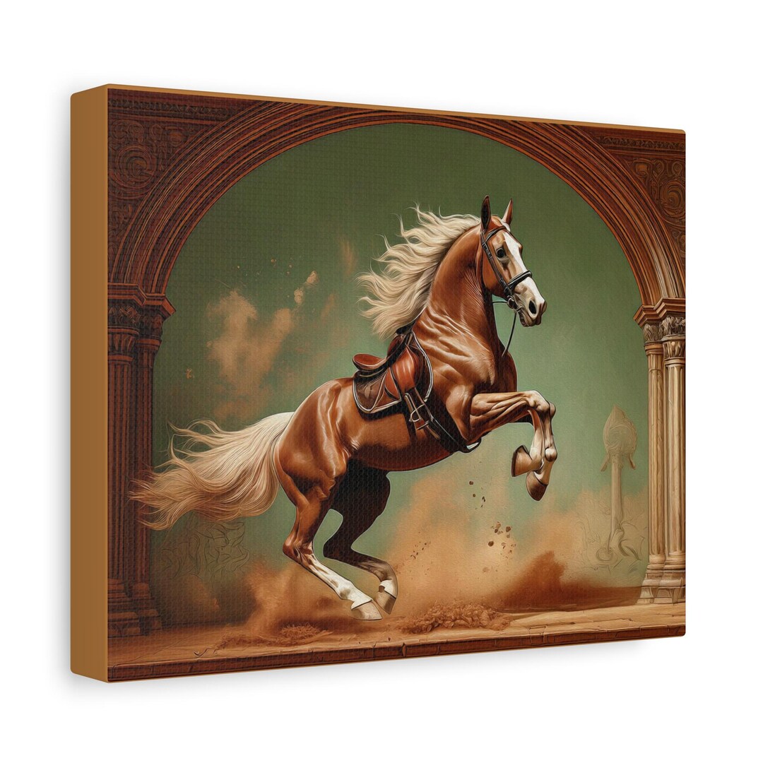 Stallion Painting Horse Art Gift for Stallion Lover Art Horse Owner ...