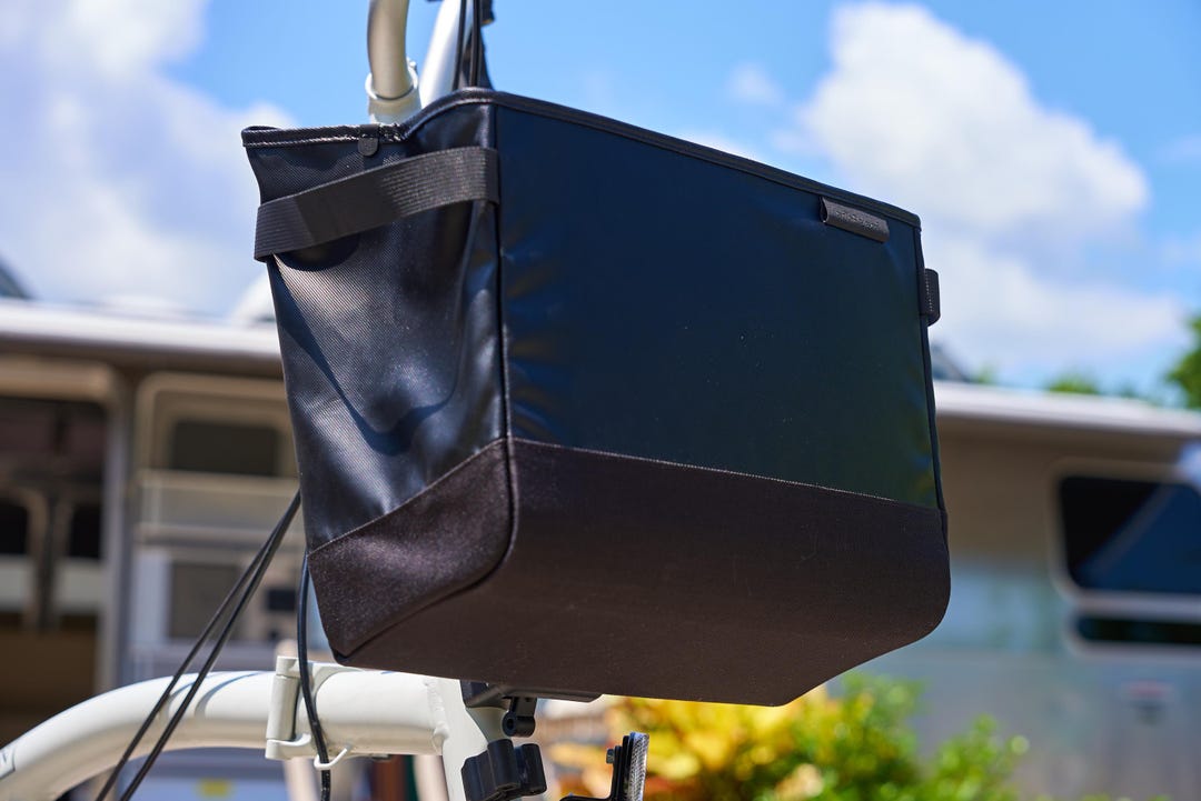 Original Convertible Front Bag Carrier for Brompton Bikes Glossy Black ...