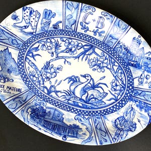 Personalized Platter Vintage Style House Family Platter Custom Plate ...