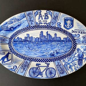 Personalized Platter Vintage Style House Family Platter Custom Plate ...